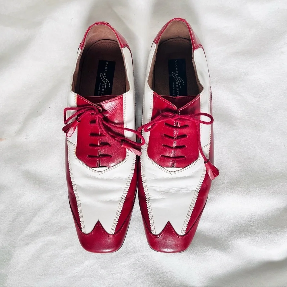 Giorgio Brutini | Shoes | Vintage Georgio Brutini Spectator Redwhite ...